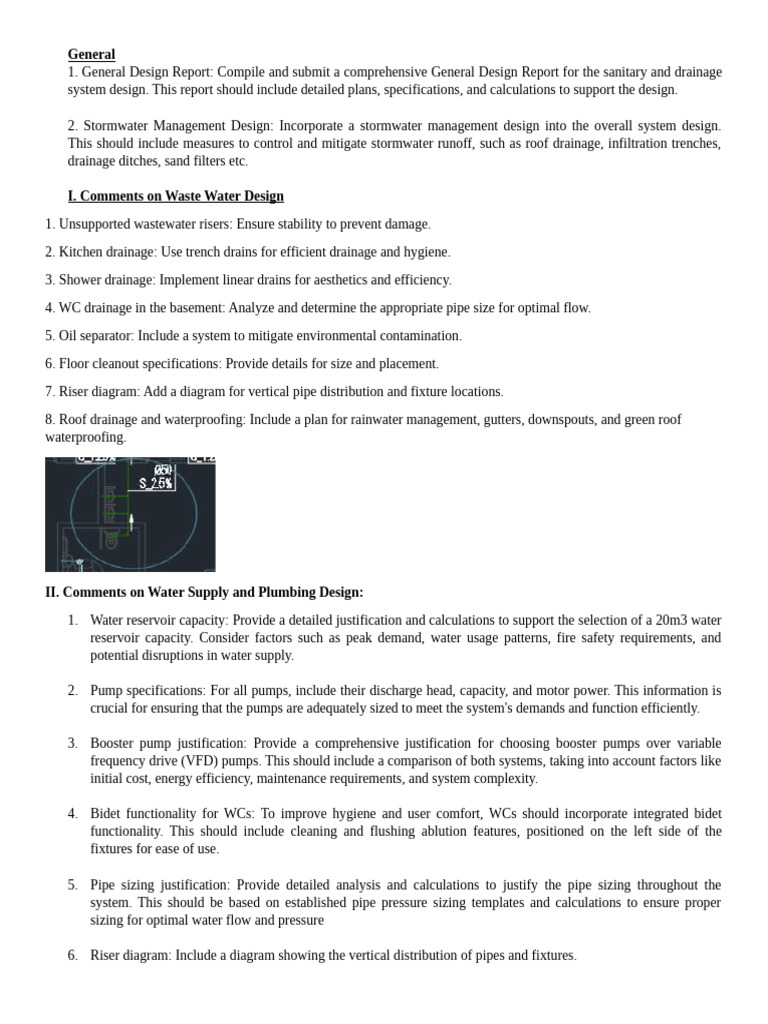 gotera parking and plaza Sanitary comments | PDF | Drainage | Stormwater