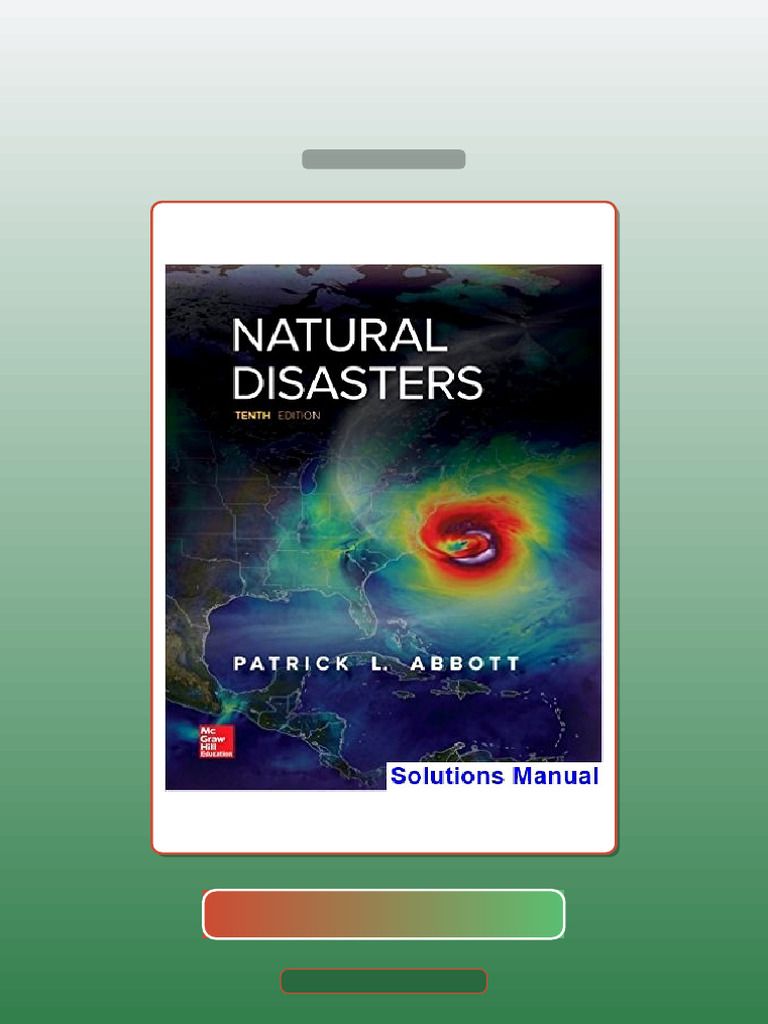 Test Bank for Natural Disasters 10th Edition Abbott | PDF | Multiple ...