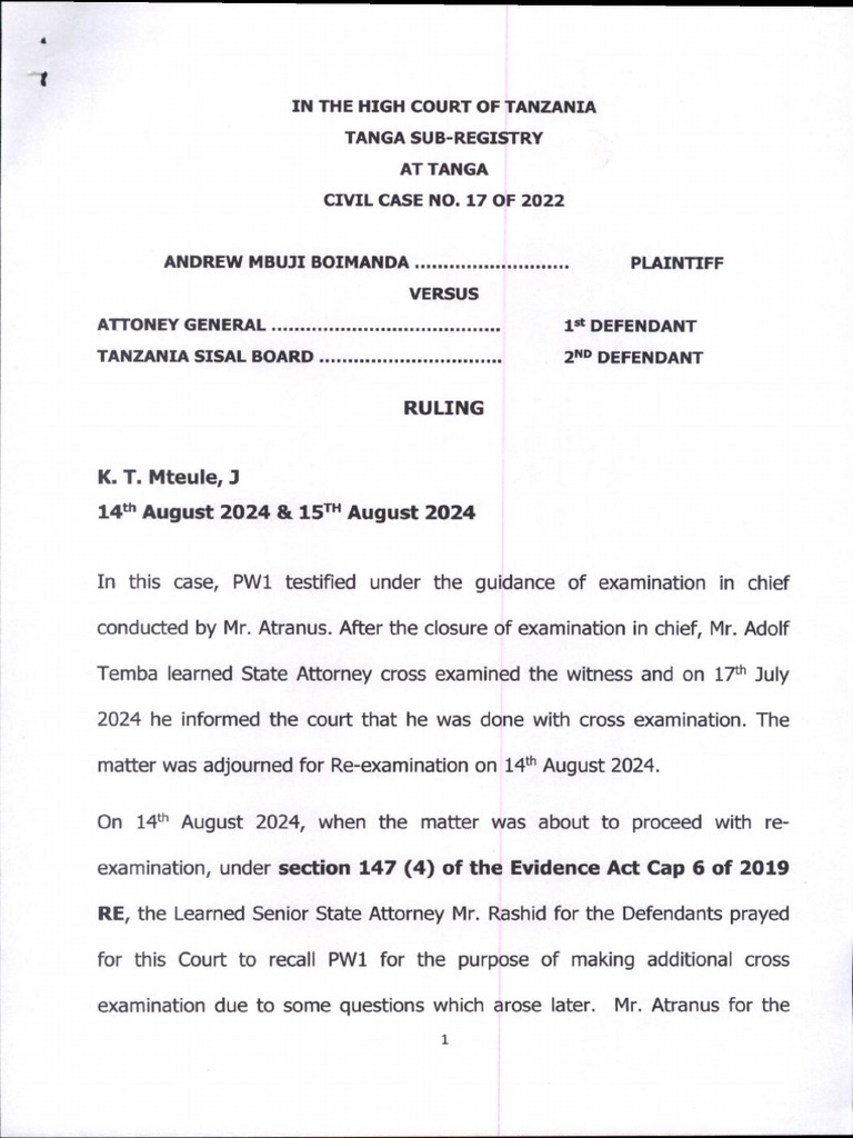 Andrew Mbuji Boimanda vs Attorney General Another (Civil Case No 17 of ...