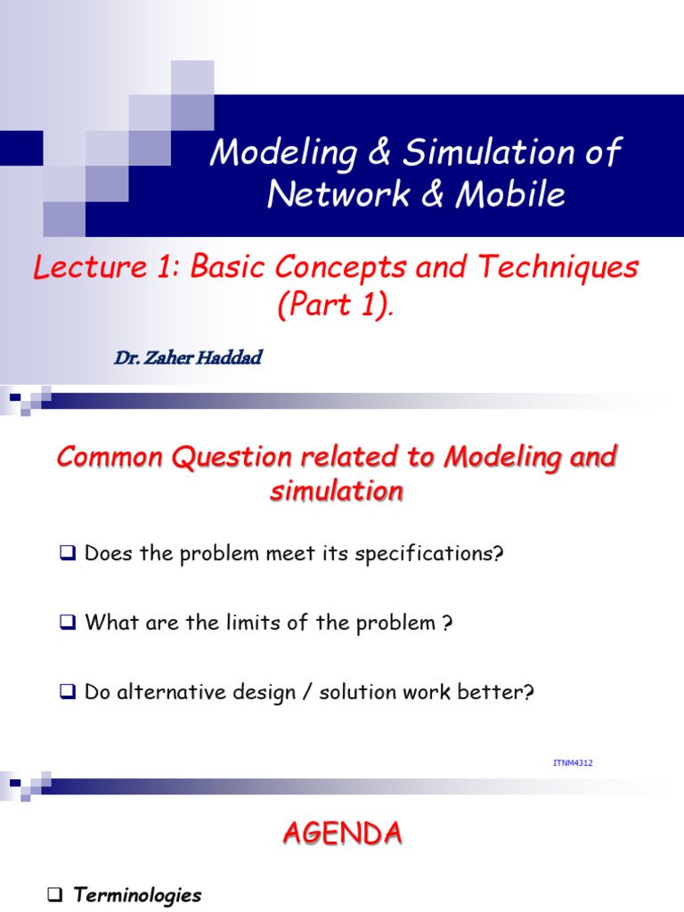 02. Basic Concepts and Techniques- Part 1. | PDF | Simulation | Mathematical Model