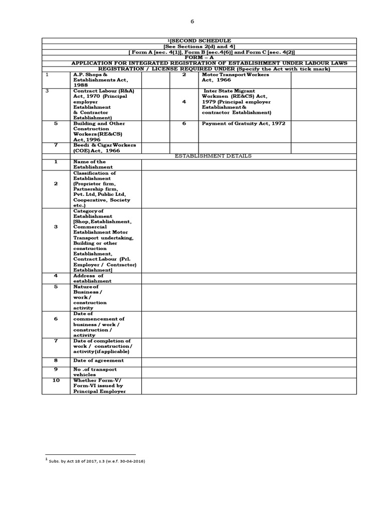 Integrated Labour Registration Form | PDF | Employment | Economies