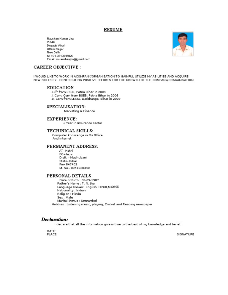 Raushan Resume | PDF