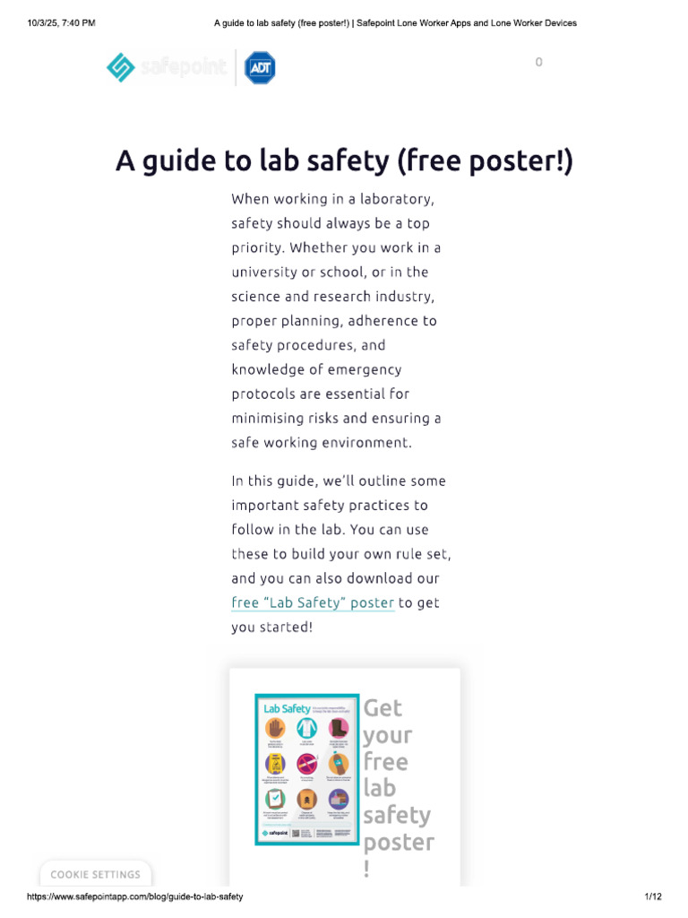 Lab Safety Diagrams | PDF