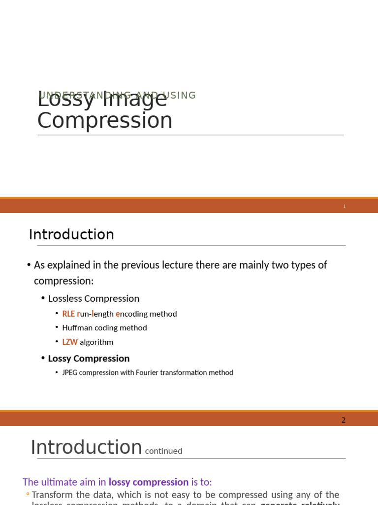 Lossy Compression | PDF | Data Compression | Applied Mathematics