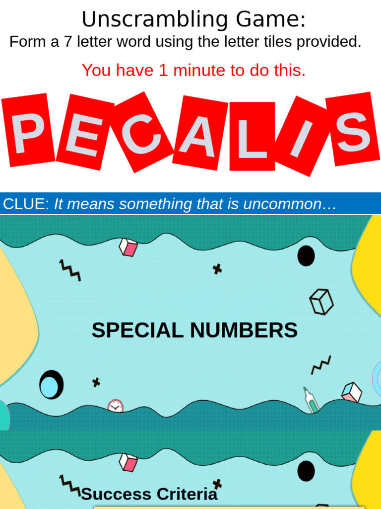 4. Special Numbers | PDF