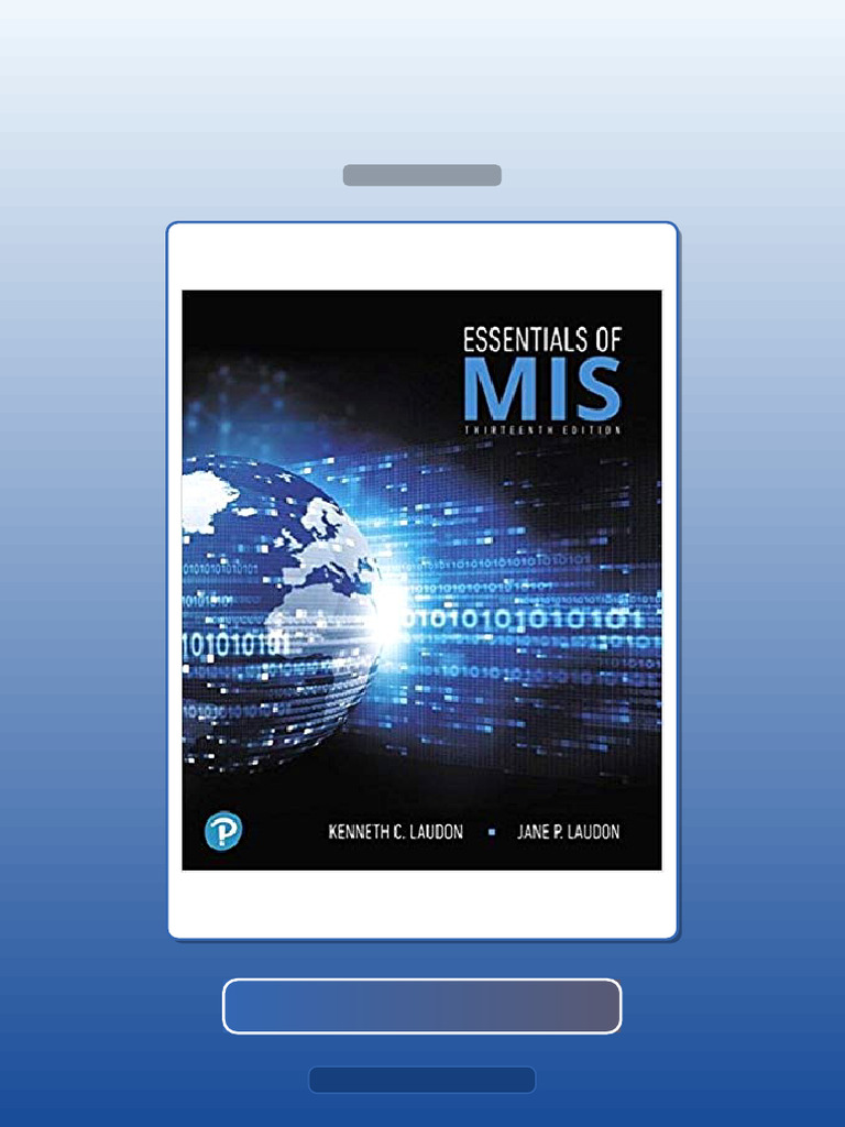 Essentials of MIS 13th Edition by Kenneth C Laudon E-book Testbank ...