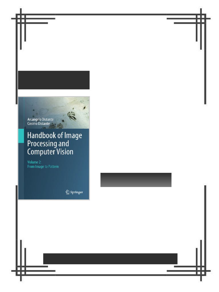 Handbook of Image Processing and Computer Vision Volume 2 From Image to Pattern Arcangelo ...