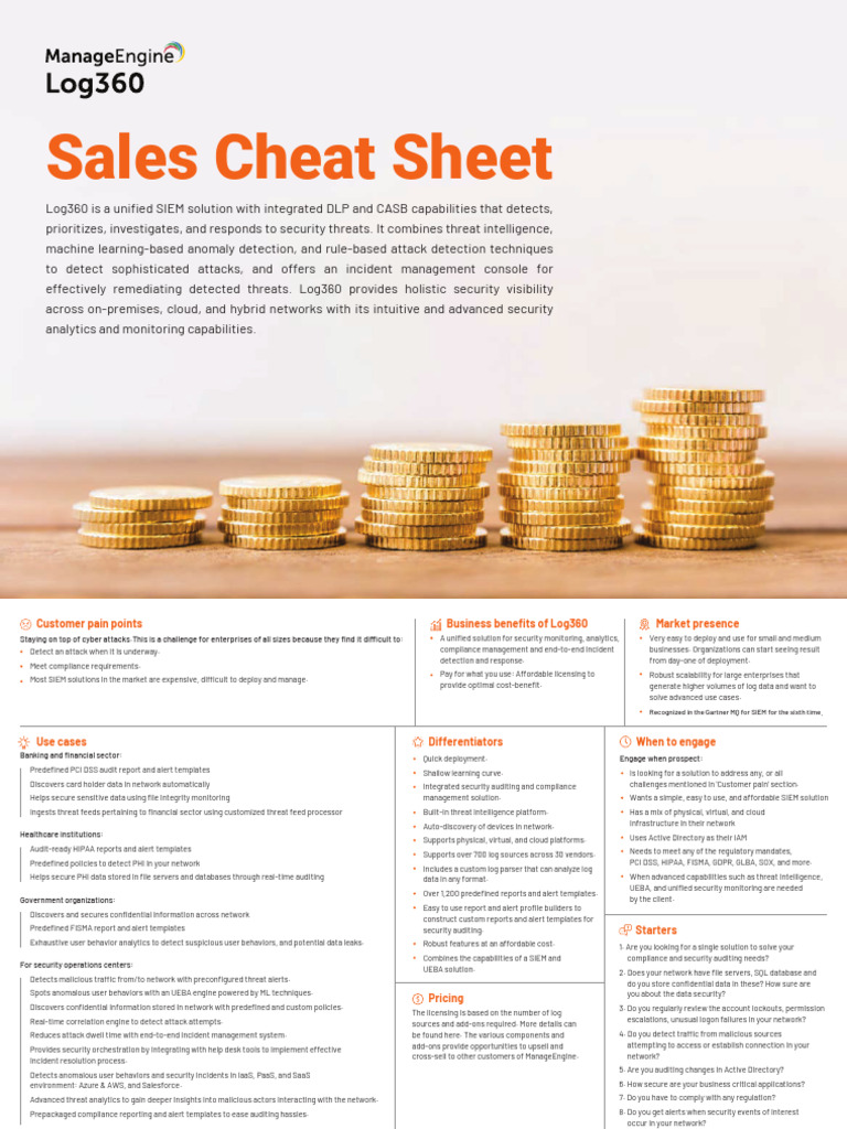 Sales Cheat Sheet | PDF | Information Technology | Information ...