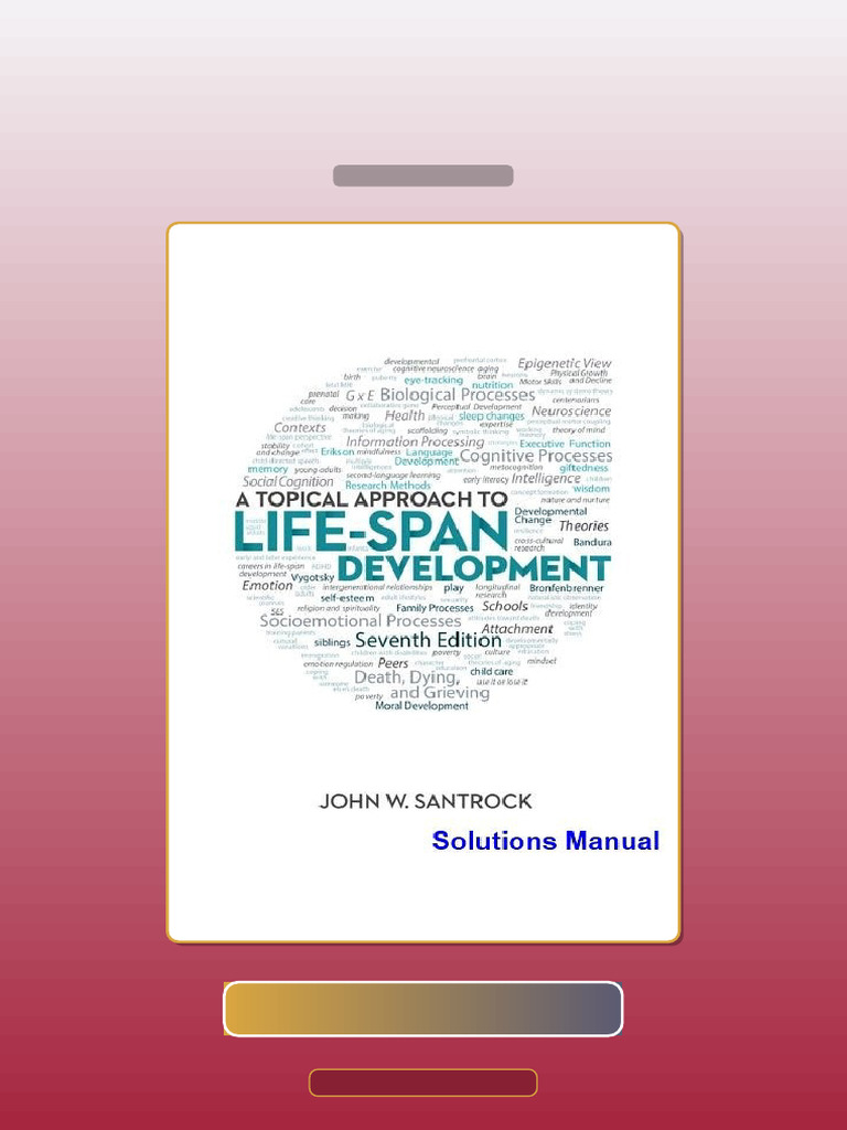 Test Bank for Topical Approach to Lifespan Development 7th Edition ...