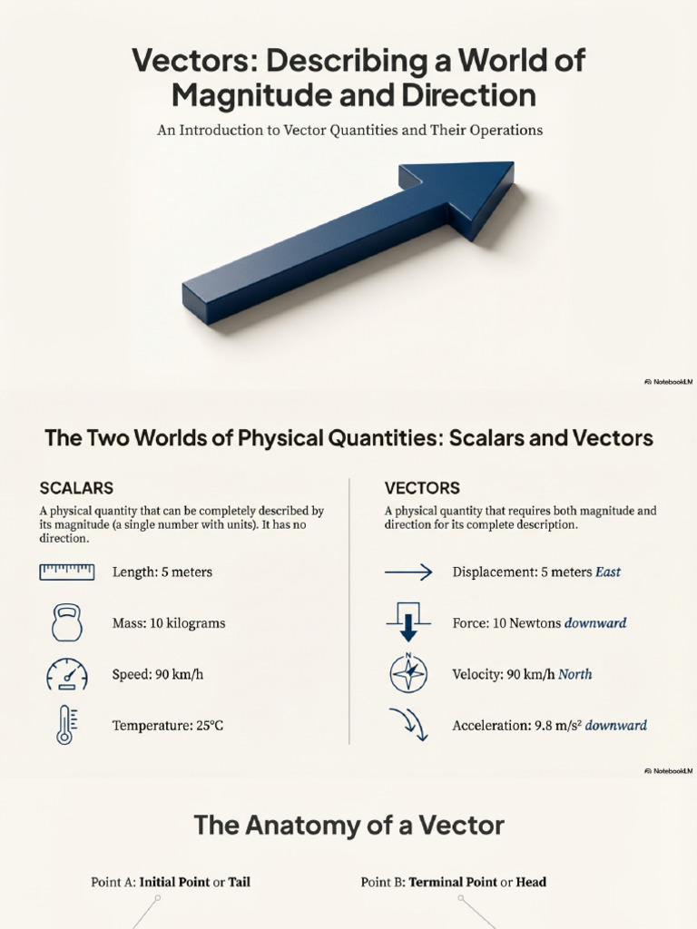 Vector Fundamentals Magnitude and Direction | PDF