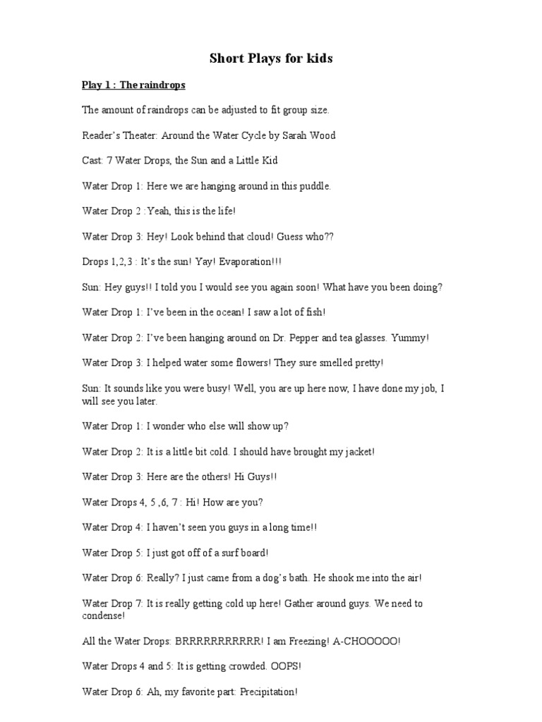 Short Plays For Kids | PDF | Tooth Fairy | Tooth