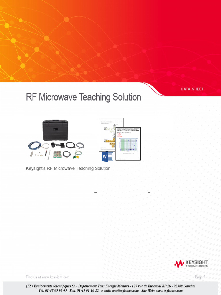 RF Microwave Teaching Solution for 5G | PDF | Radio | Microwave