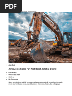 Tipe Spare Part Alat Berat dan Fungsinya | PDF