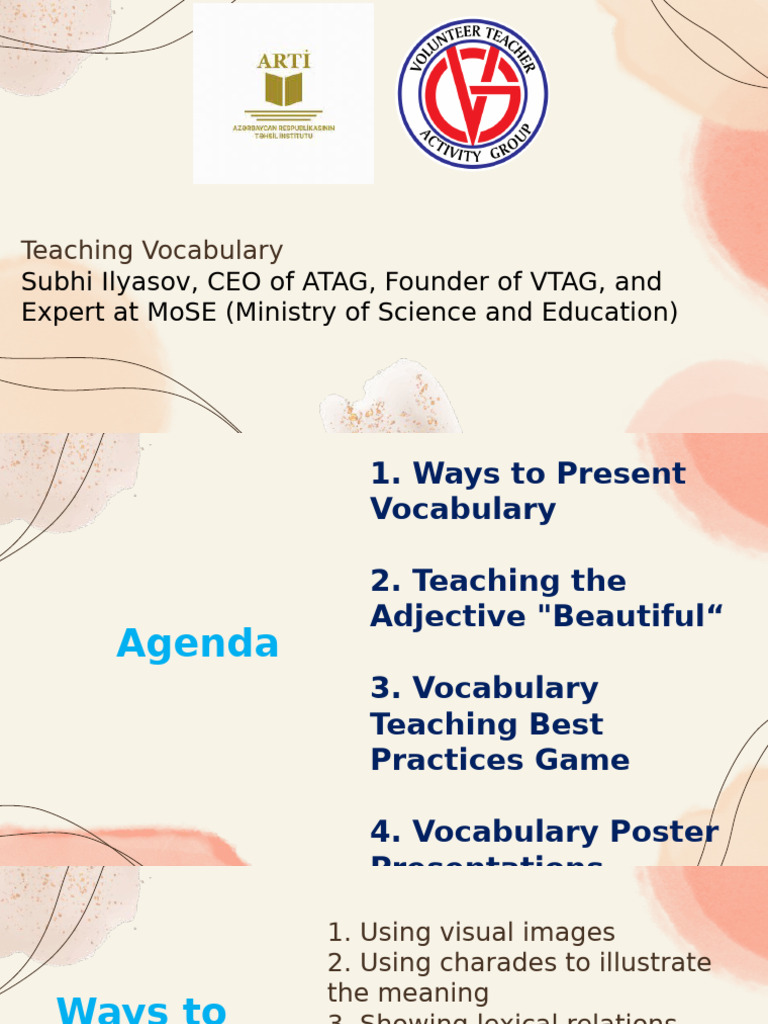 Vocabulary Subhi Workshop 1 | PDF | Vocabulary | Lexicology