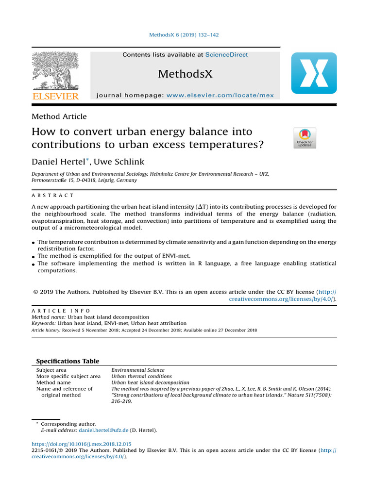 2019_Daniel_Hou_How to convert urban energy balance into | PDF | Heat ...