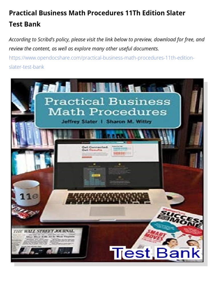 Practical Business Math Procedures 11th edition Slater Test Bank | PDF ...