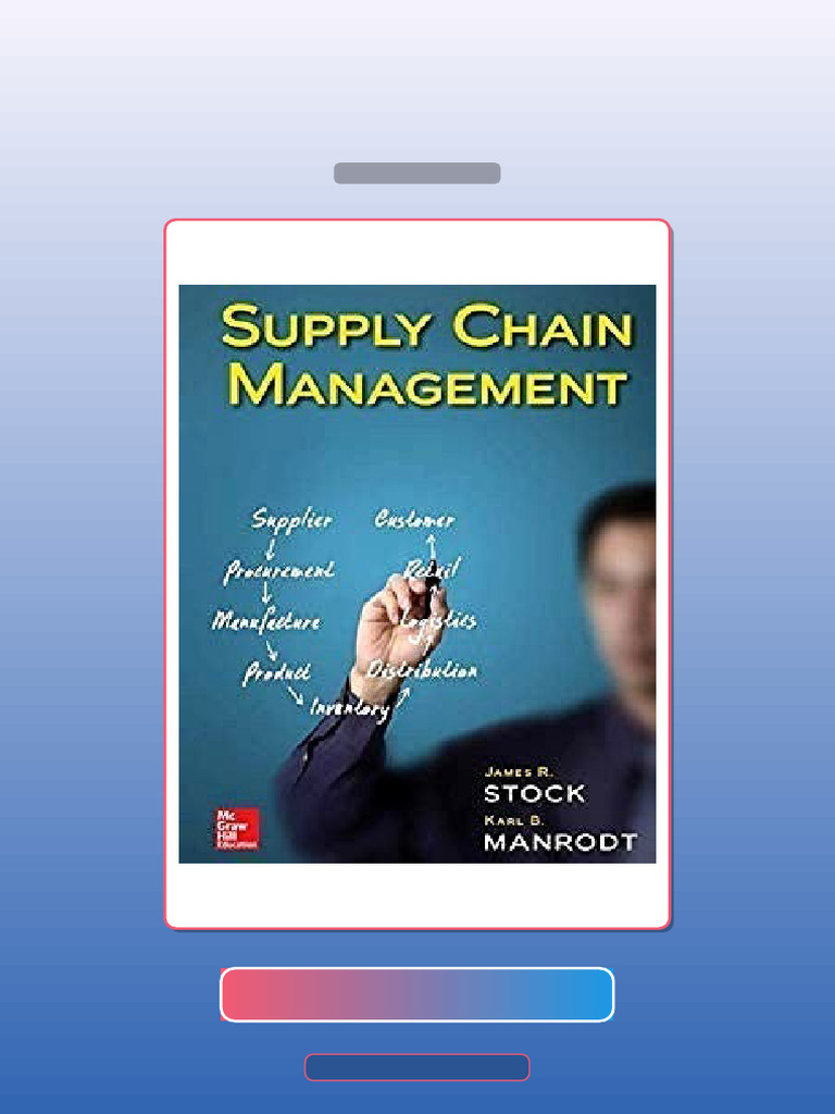 Supply Chain Management by James R Stock E-book Testbank Solutions ...