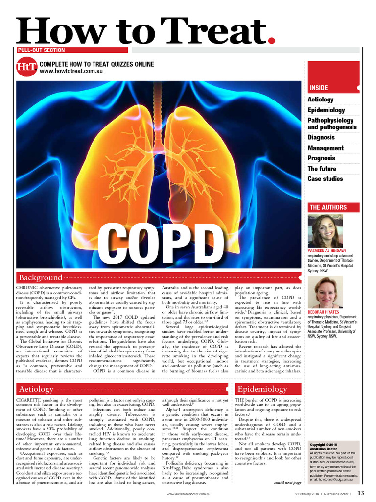 Copd | PDF | Chronic Obstructive Pulmonary Disease | Bronchitis