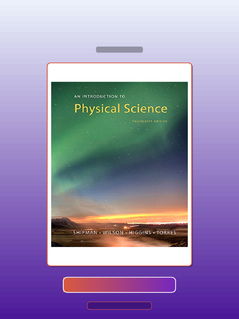 An Introduction to Physical Science 14th Edition E-book Testbank ...