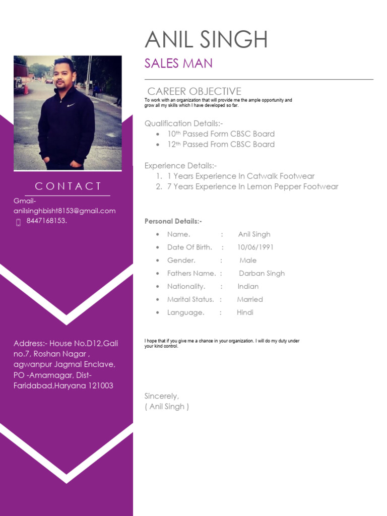 Resume ( Anil ) | PDF