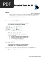 Inserting and Modifying WordArt in MS Word | PDF | Microsoft Word | Shape