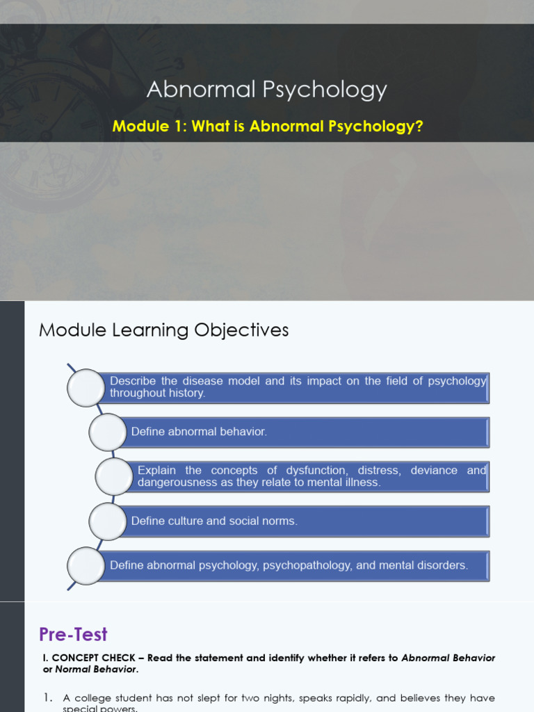Understanding Abnormal Psychology Basics | PDF