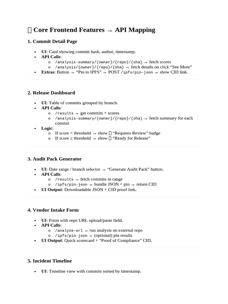 ? Core Frontend Features | PDF