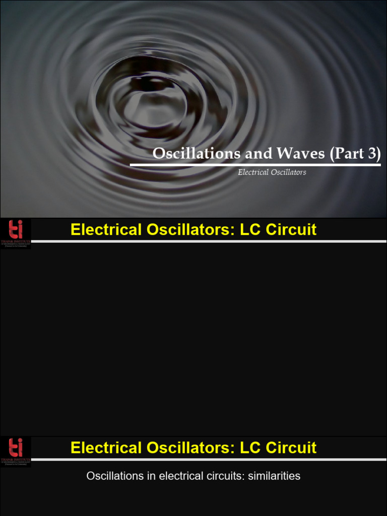 Oscillations and Waves -3 | PDF | Electronic Circuits | Telecommunications Engineering