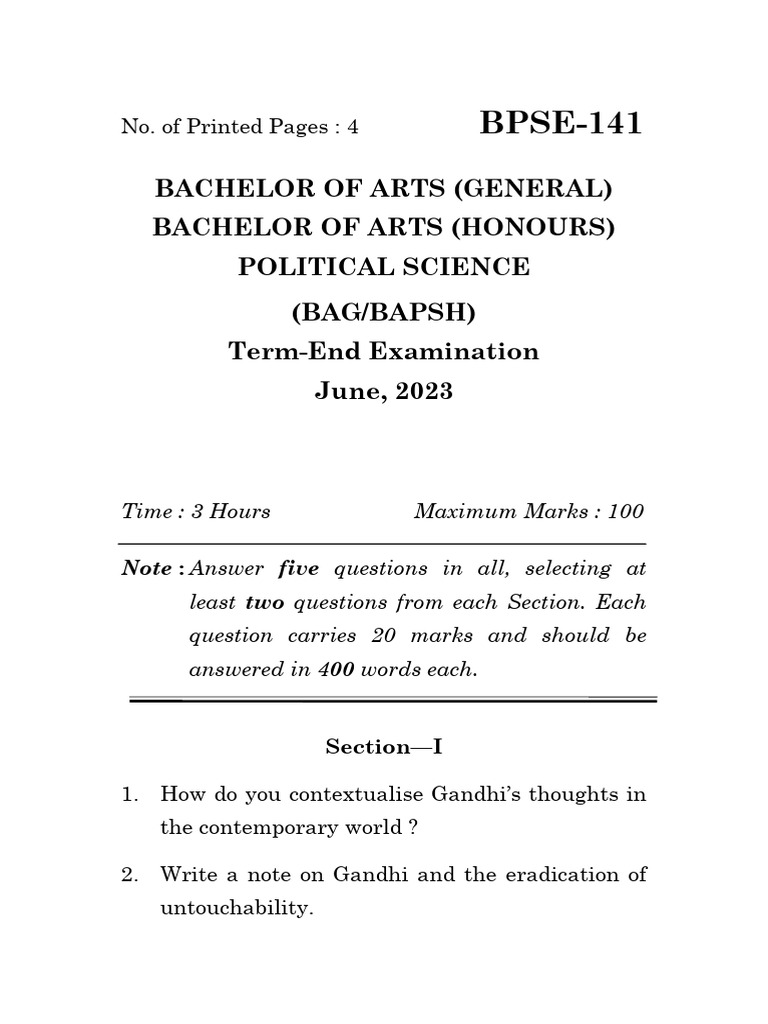 BPSE-141 | PDF