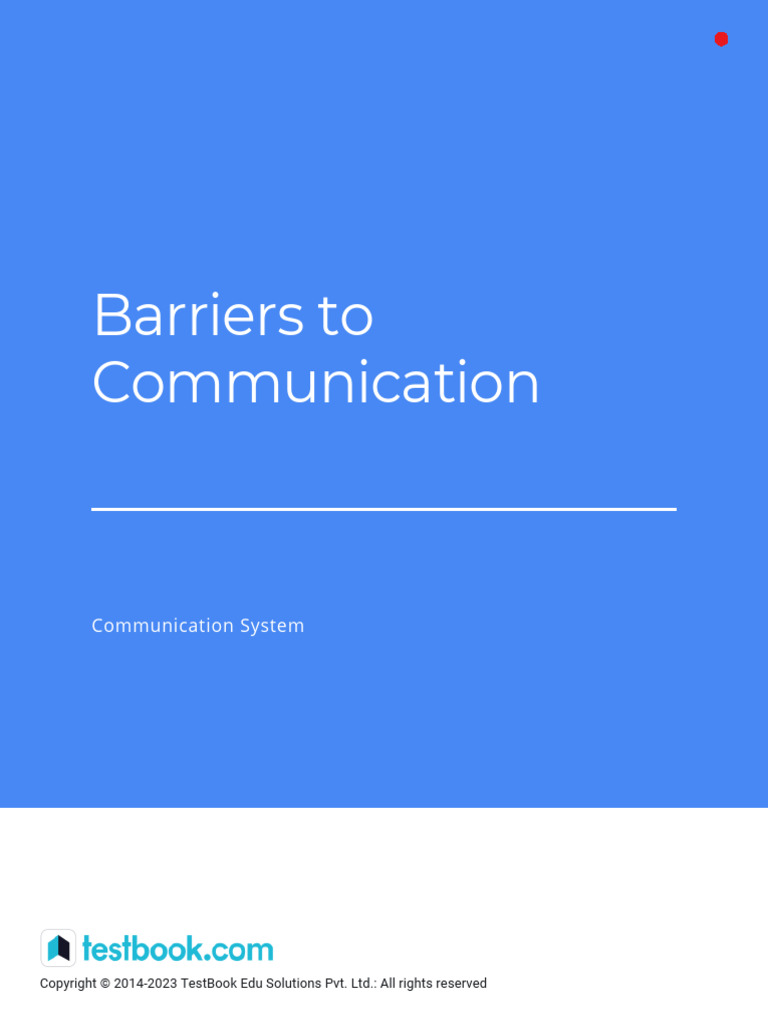 Barriers to Communication 20251004 183148 0000 | PDF | Communication | Nonverbal Communication