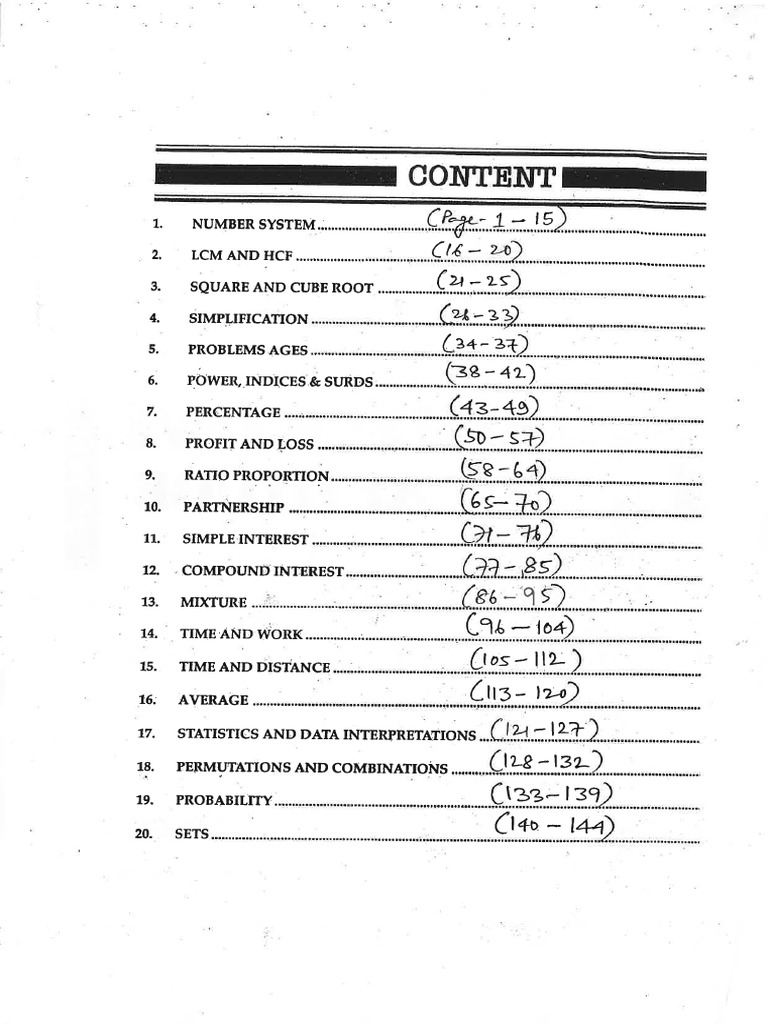 A.2.Simple Arithmetic & Quantative Aptitude = 10 Marks-2-5 Demo Notes | PDF