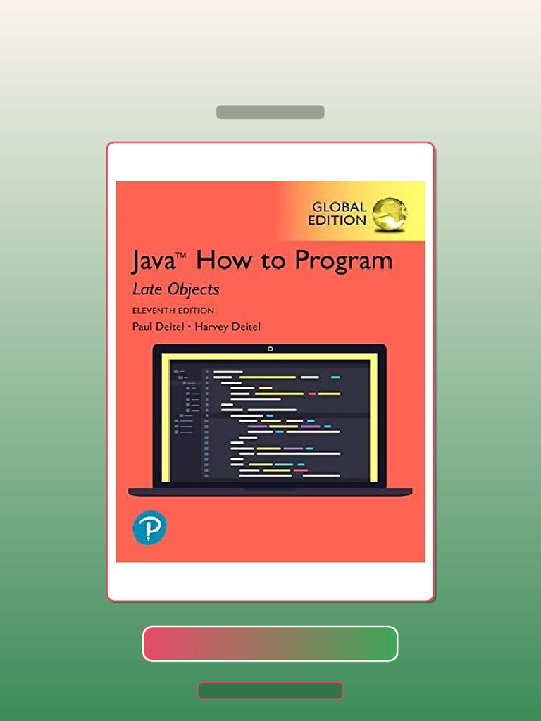 Java How to Program Late Objects Global Edition 11th Edition E-book ...