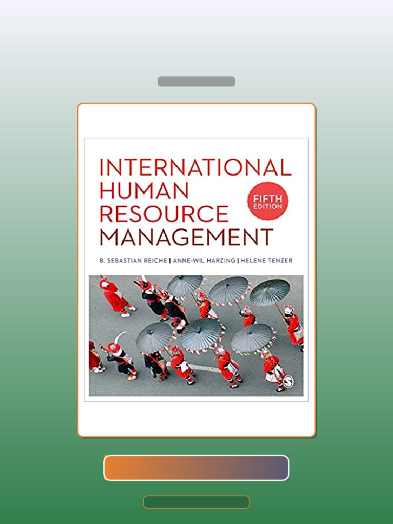 International Human Resource Management 5th Edition E-book Testbank ...