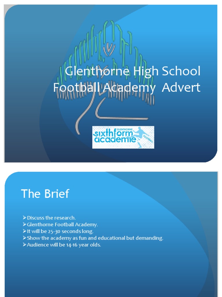 Glenthorne High School Football Academy Advert | Download Free PDF ...