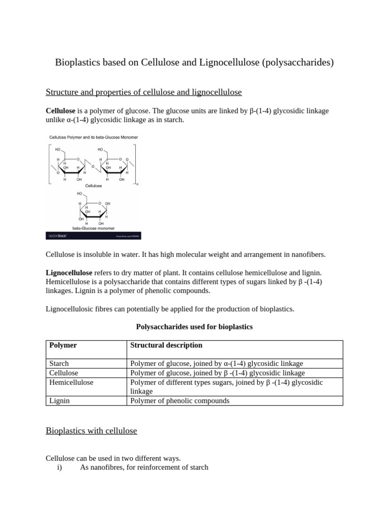 L4 Bioplastics Cellulose Based | PDF | Cellulose | Polysaccharide