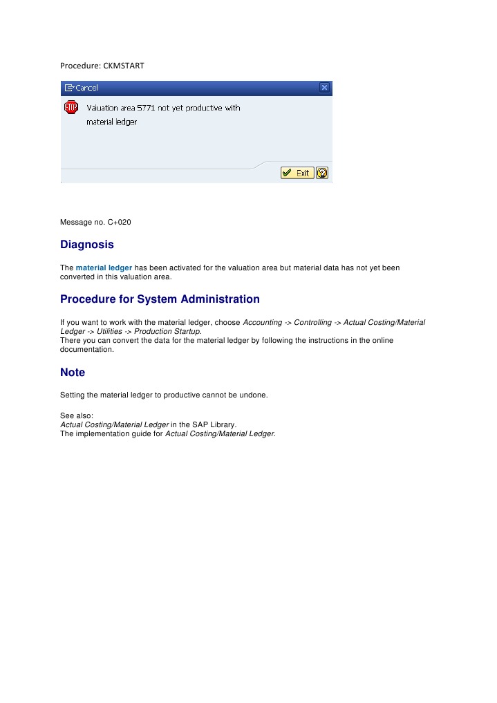 Procedure - Ckmstart | PDF