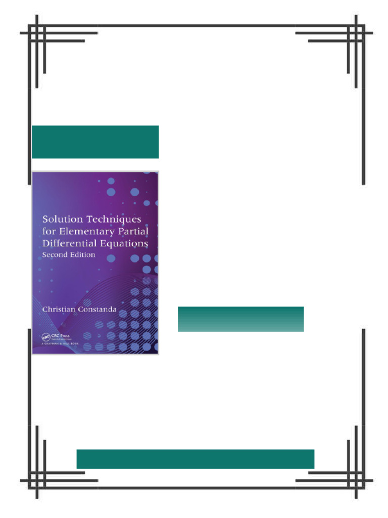 Solution Techniques for Elementary Partial Differential Equations ...