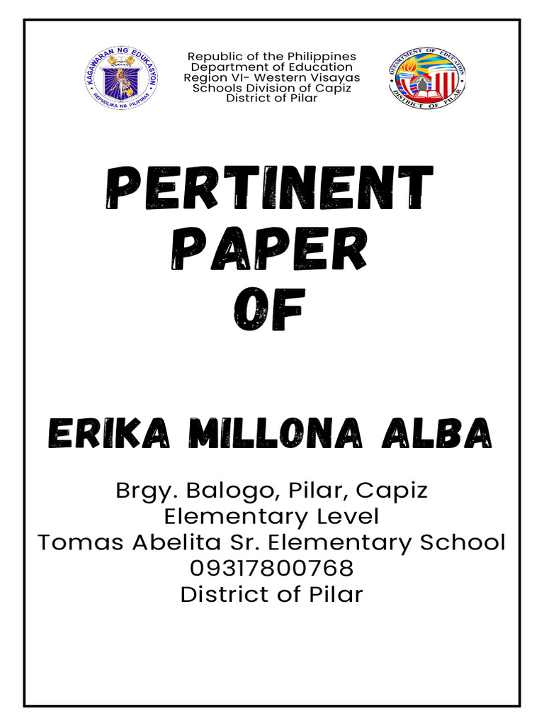 Capiz Education Document Checklist | PDF | Government