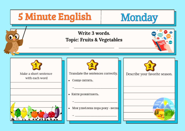 5 Minute English On Monday | PDF