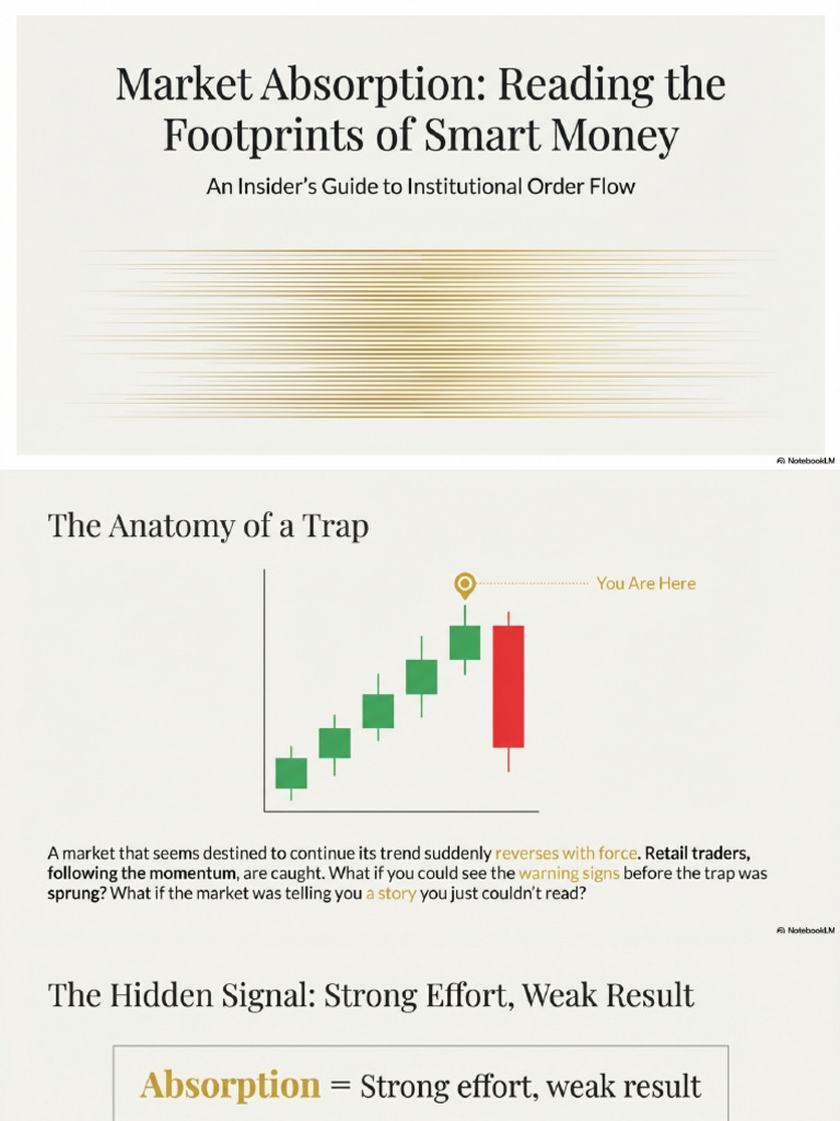 Market Absorption Reading Smart Money Footprints | PDF