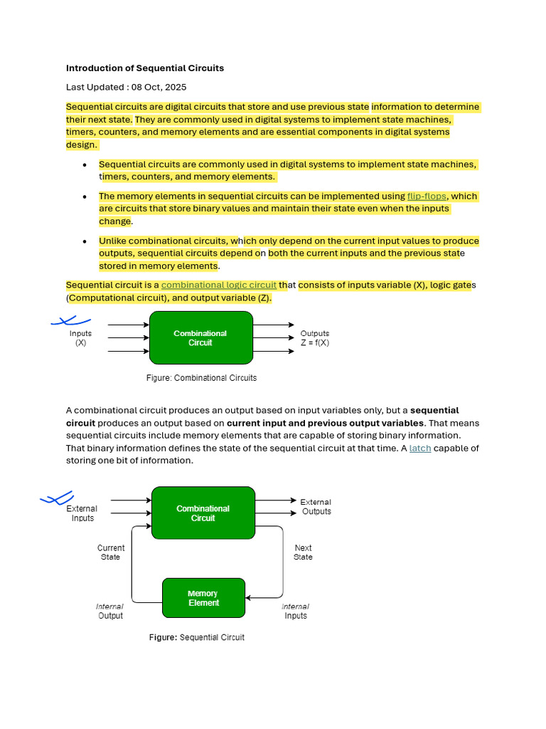 Understanding Sequential Circuits in Digital Systems | PDF | Digital ...