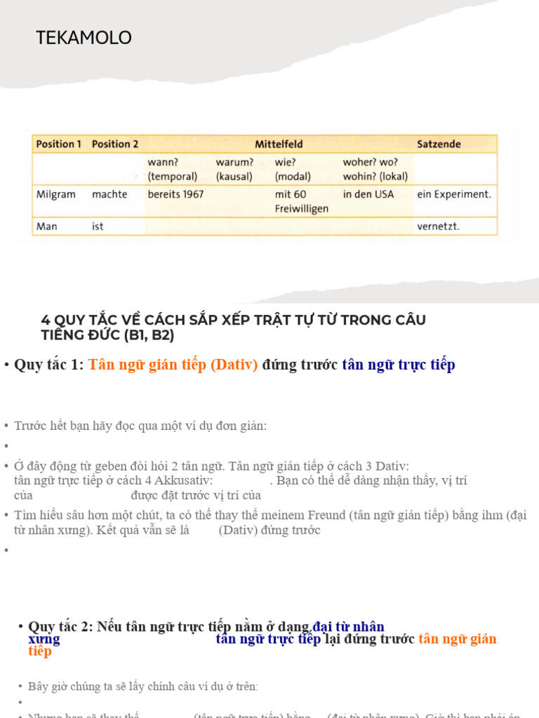 Lektion-1 TEKAMOLO + Zweiteilige Konnektoren | PDF