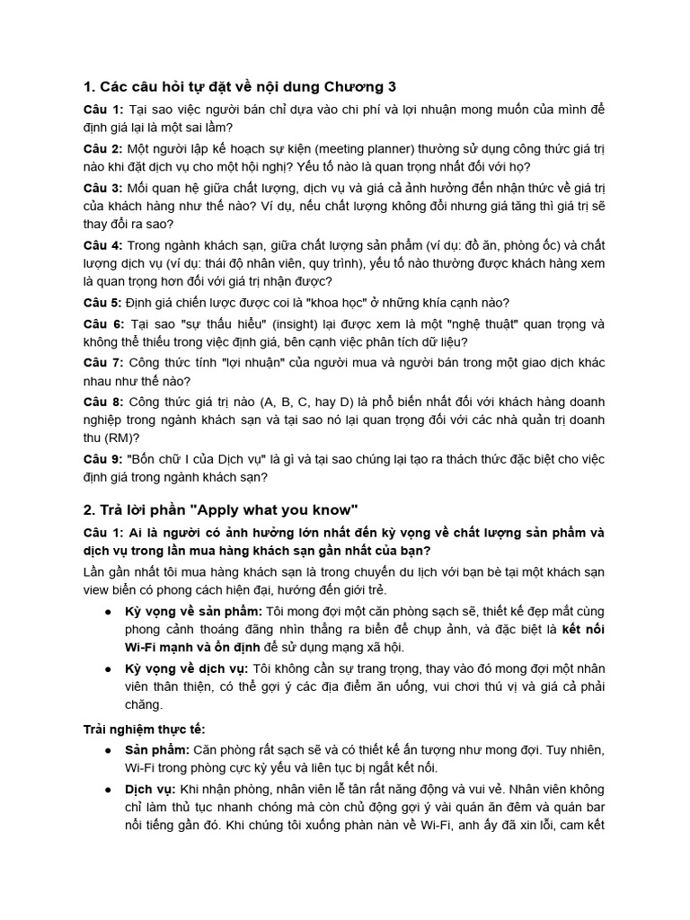 Bài Cá Nhân Chương 3+4 | PDF