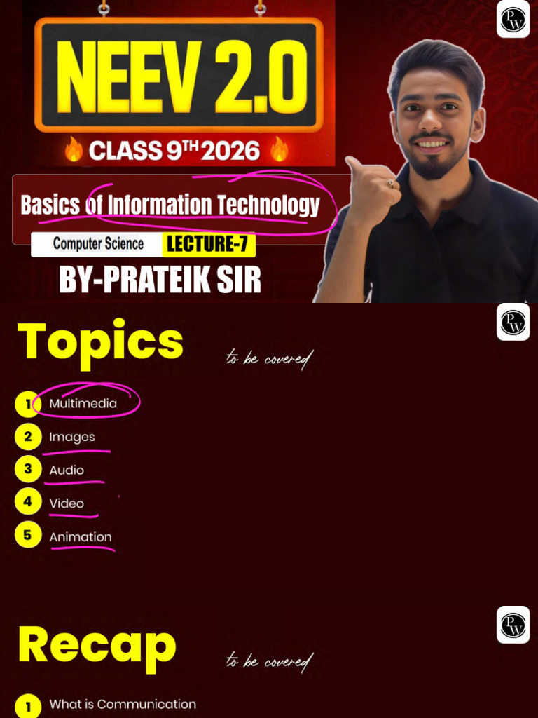 Basics of Information Technology 07 Class Notes | PDF