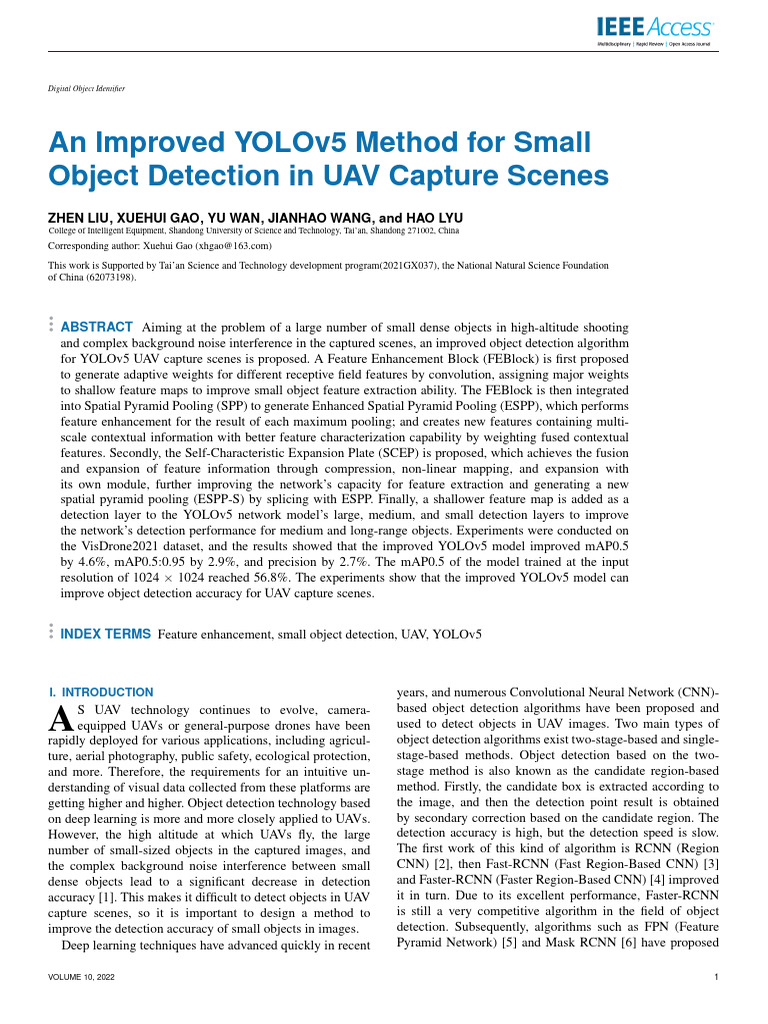 An_Improved_YOLOv5_Method_for_Small_Object_Detecti | PDF | Deep Learning | Applied Mathematics