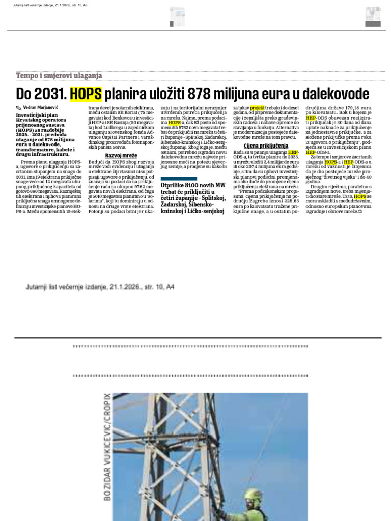 BriefingMediji_Objave_21_01_26 | PDF