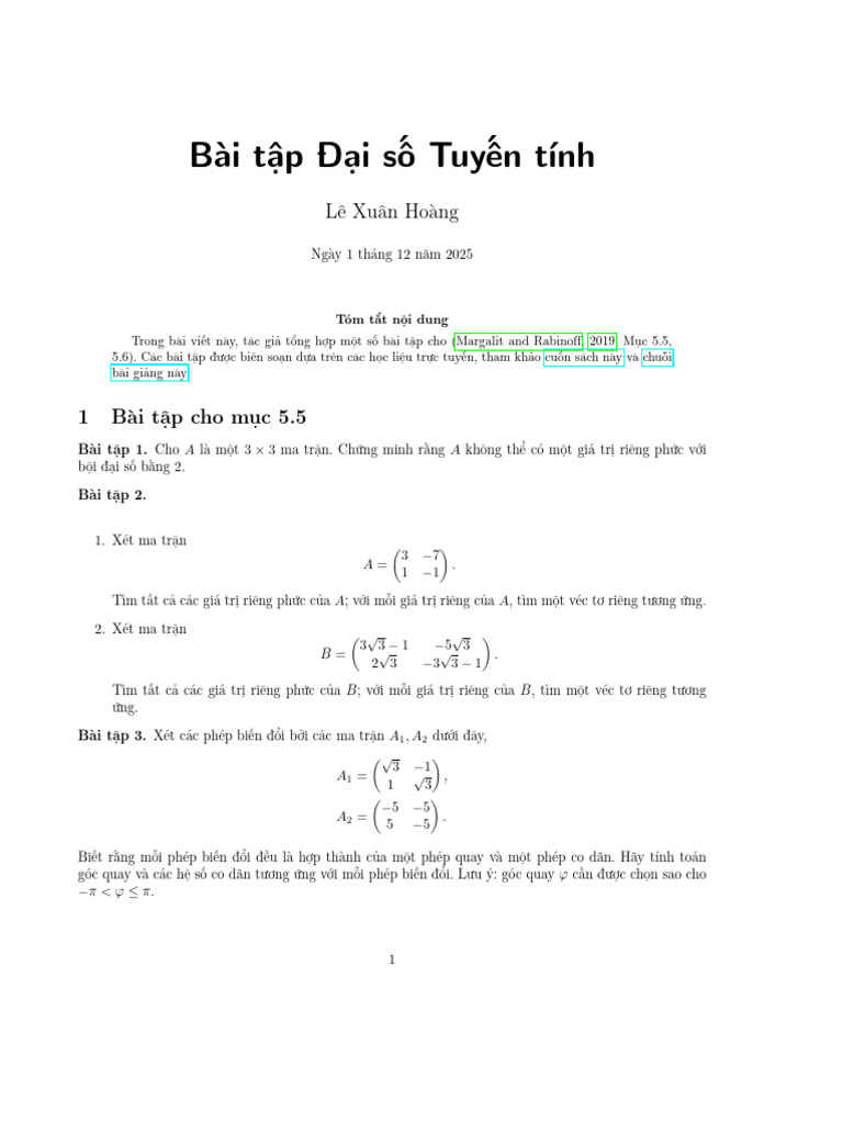 bài tập đstt | PDF