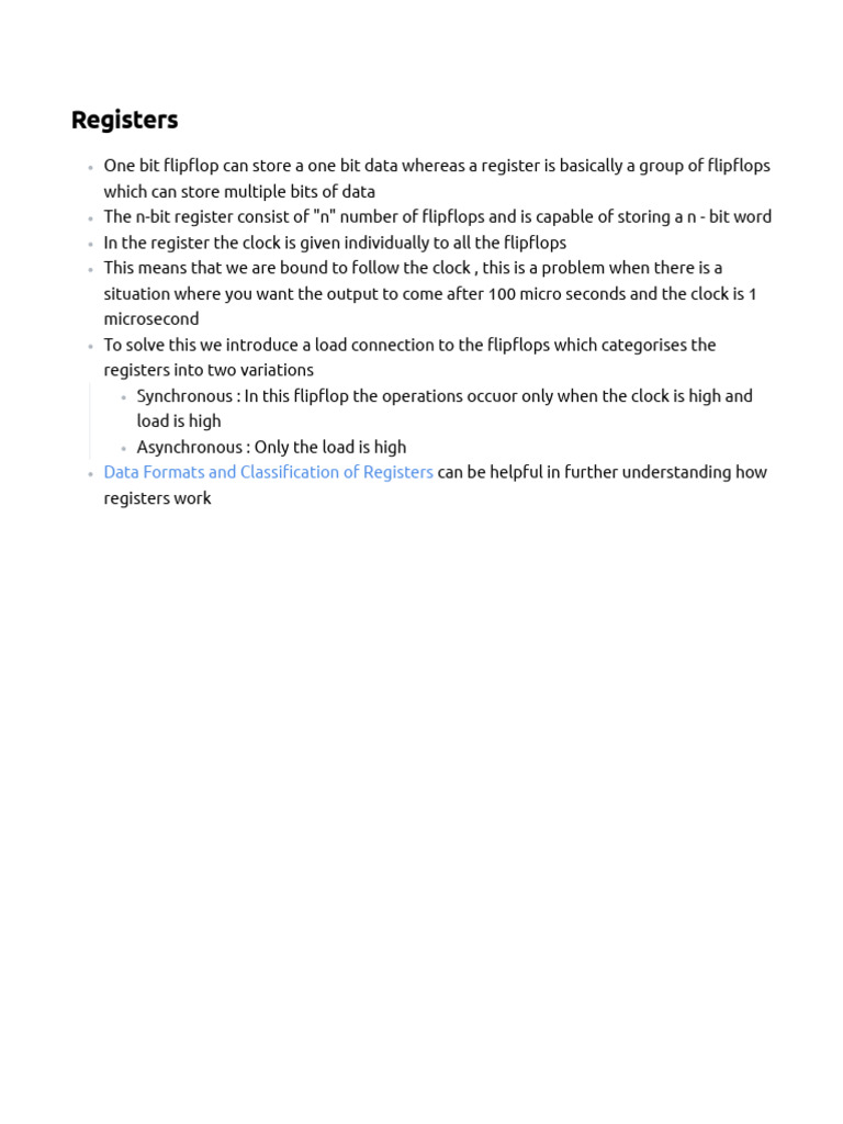 Registers 0 | PDF