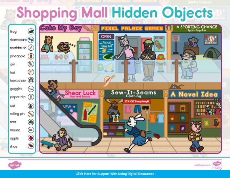 Hidden Objects in Shopping Mall Game | PDF