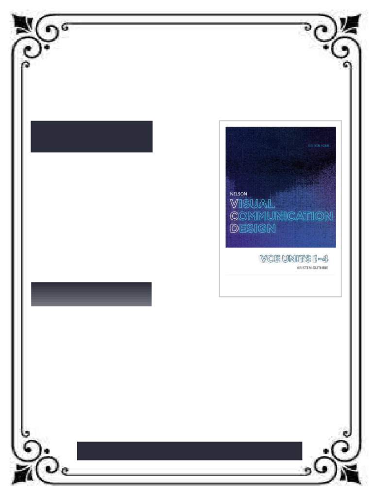 Nelson Visual Communication Design VCE Units 1-4 Workbook 4th Edition ...